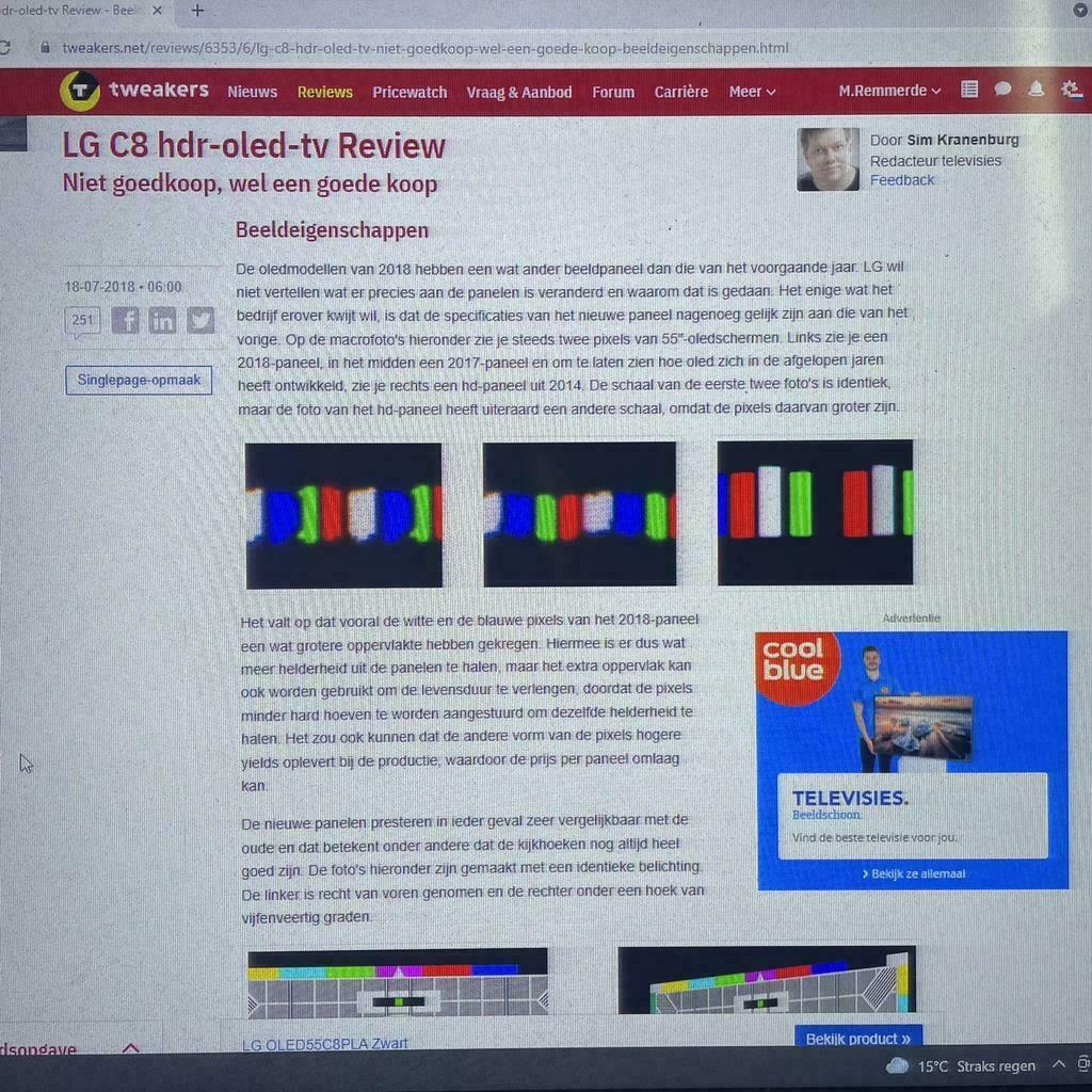 OLED-Inbranden beeld en verwijderen restbeelden - Televisies ...