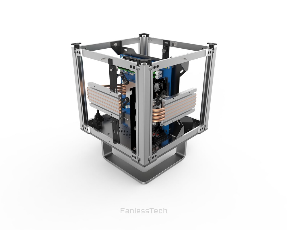 Renders tonen passieve gpu-koeler voor Streacom DB4-behuizing - Tweakers