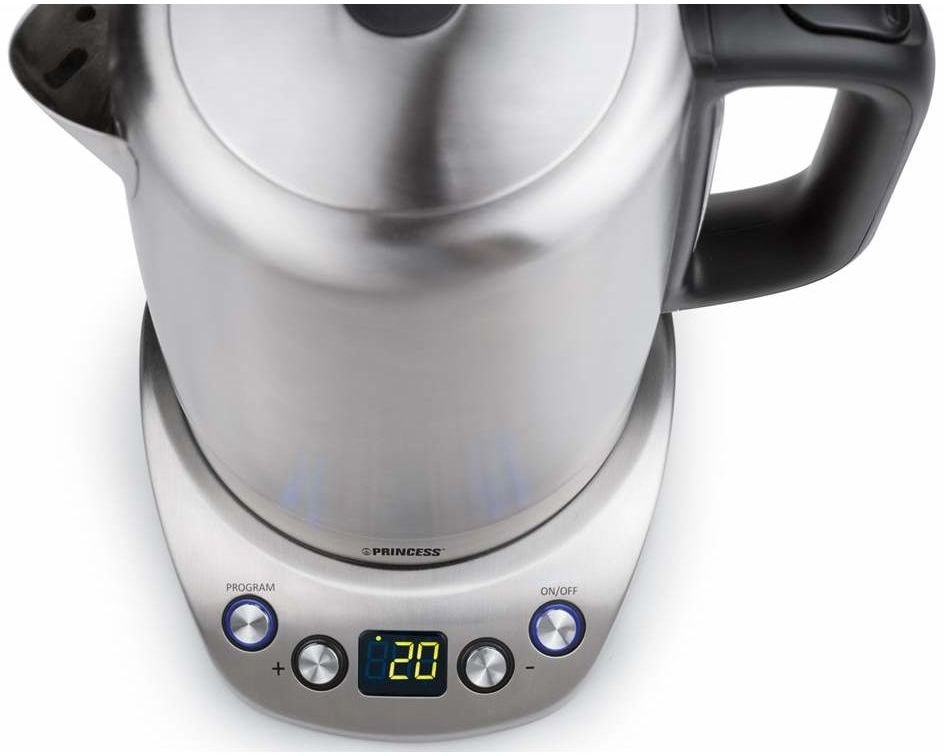 Specificaties van Princess Digital Kettle Stainless Steel Deluxe - Tweakers