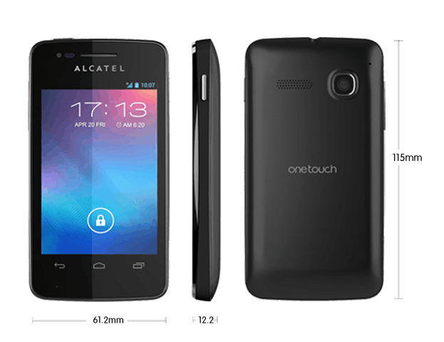 Specificaties van Alcatel One Touch S pop (OT-4030D) Zwart - Tweakers