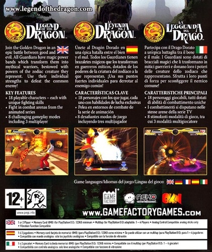 Legend of the Dragon, PS2 - Kenmerken - Tweakers