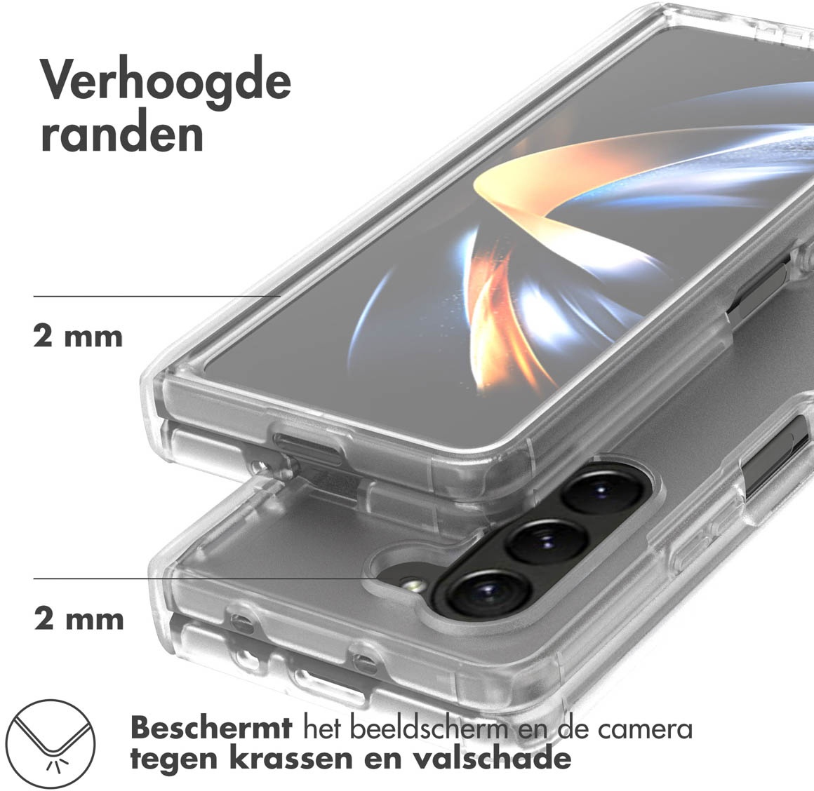 Accezz Xtreme Impact Backcover Samsung Galaxy Z Fold 5 - Transparant ...