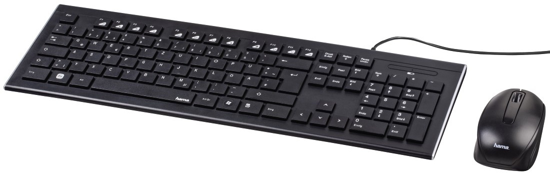 Specificaties van Hama Toetsenbord-/muis-set Cortino (Qwerty US) - Tweakers