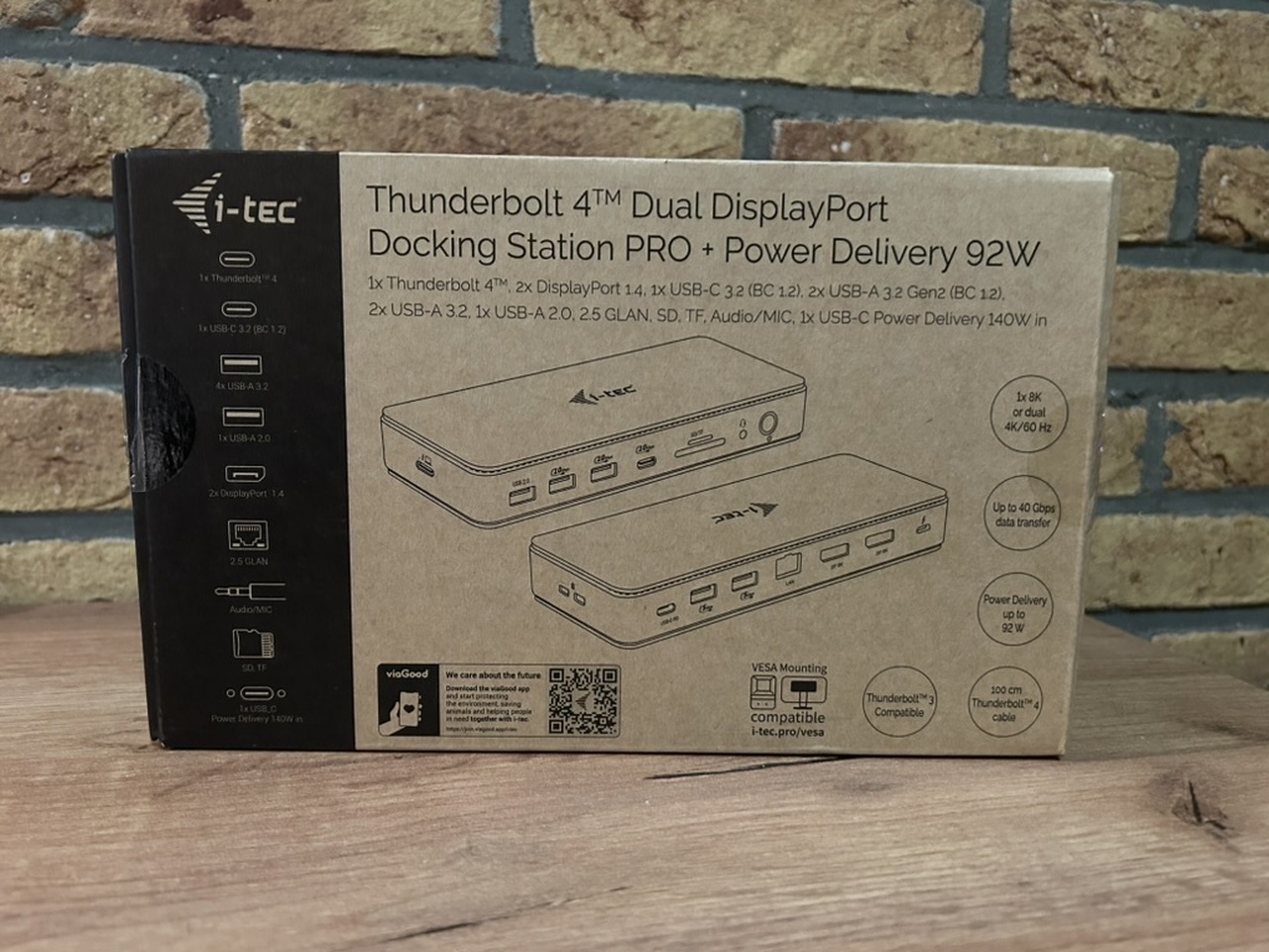 i-tec Thunderbolt 4 Dual DisplayPort Docking Station PRO + Power ...