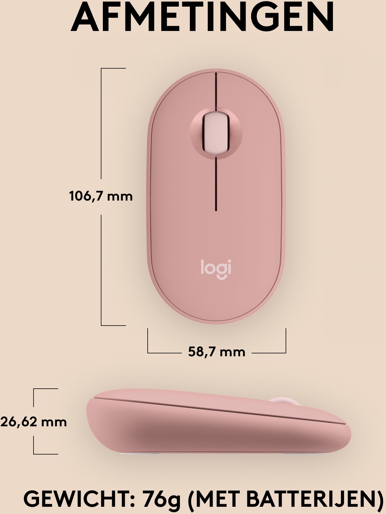 Specificaties van Logitech Pebble 2 M350s - Tweakers