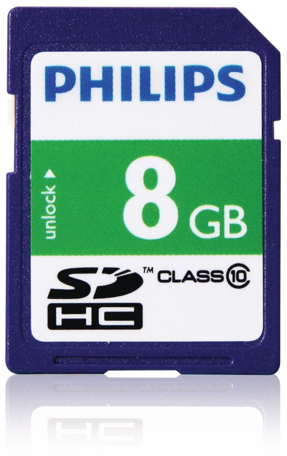 Specificaties van Philips SD card Class10 8GB - Tweakers