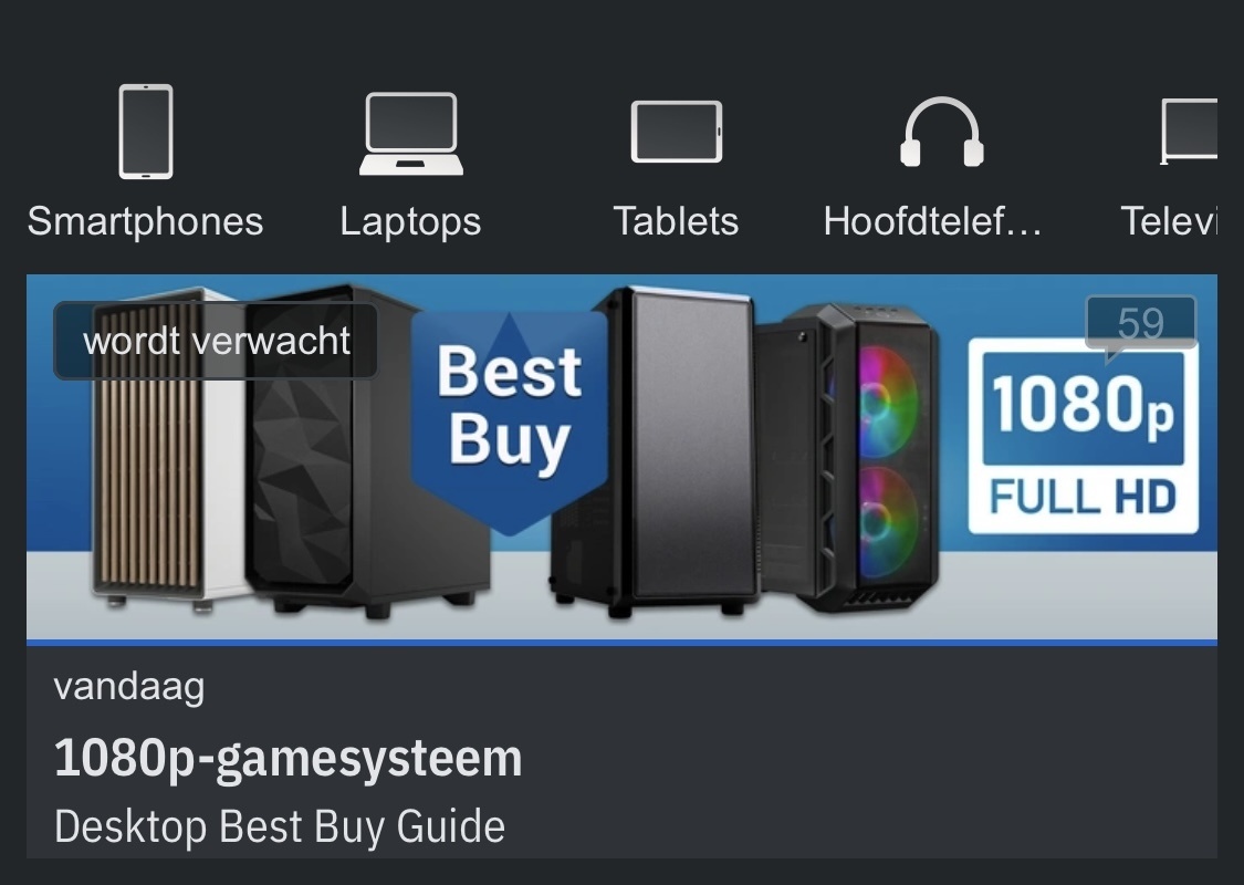 Desktop Best Buy Guide ankeiler - Geachte redactie - GoT