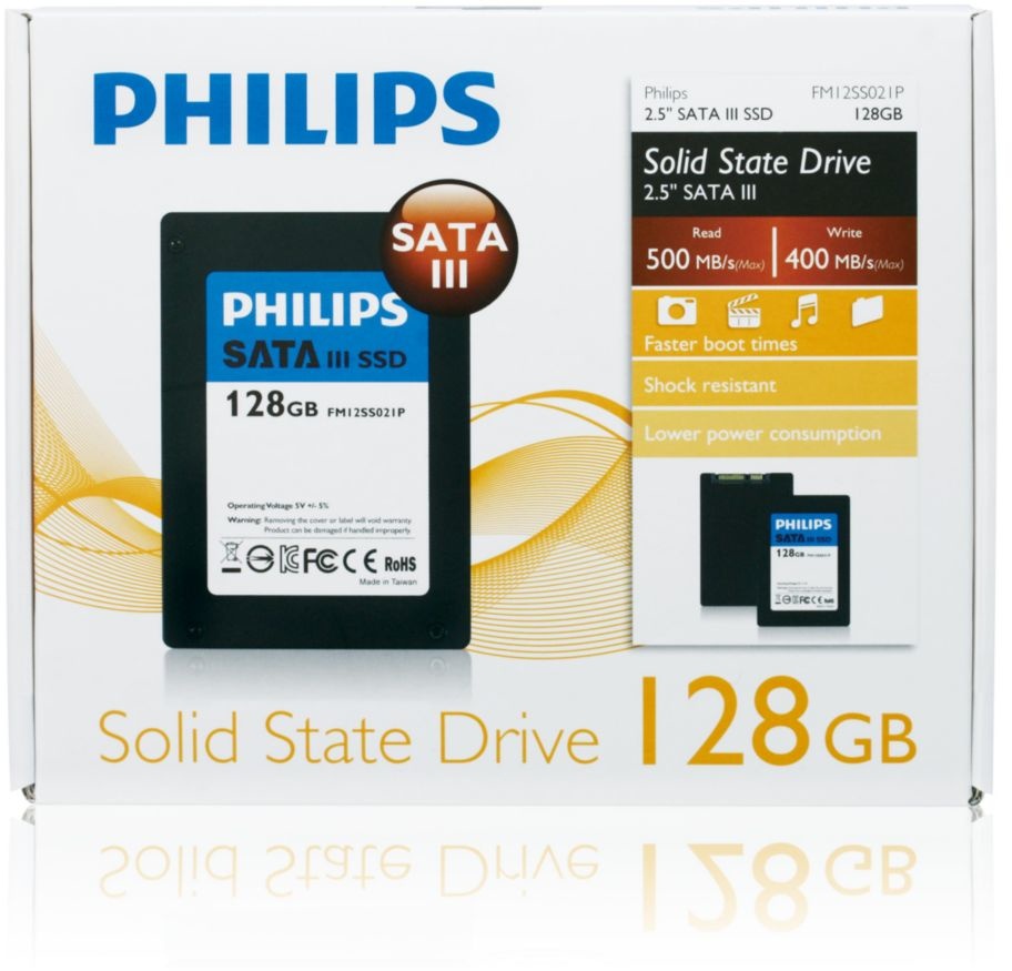 Philips external SSD drive USB3.0 128GB Wit - Kenmerken - Tweakers
