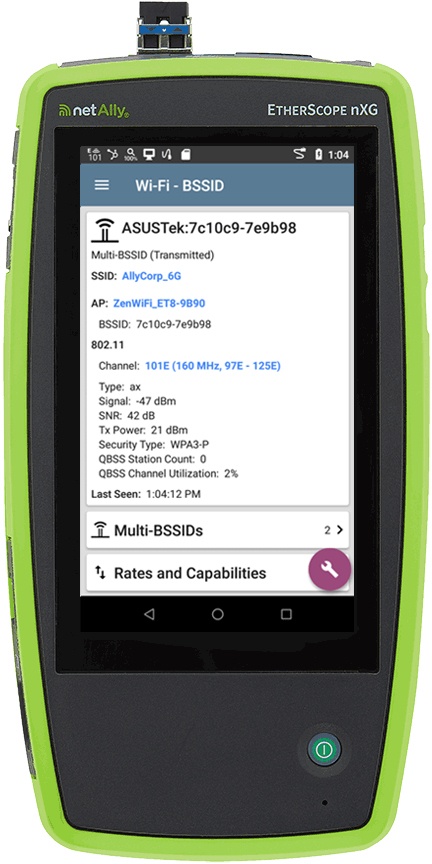 Specificaties van NetAlly EtherScope nXG Portable Network Expert - Tweakers
