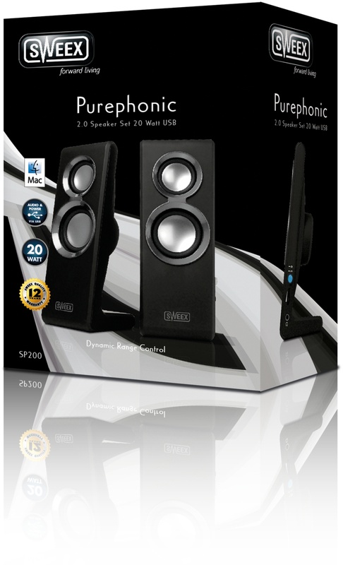 Specificaties van Sweex SP200 2.0 Speaker Set Purephonic - Tweakers