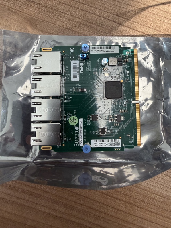 Supermicro AOC-MTG-I4SM-O aangeboden - Vraag & Aanbod - Tweakers