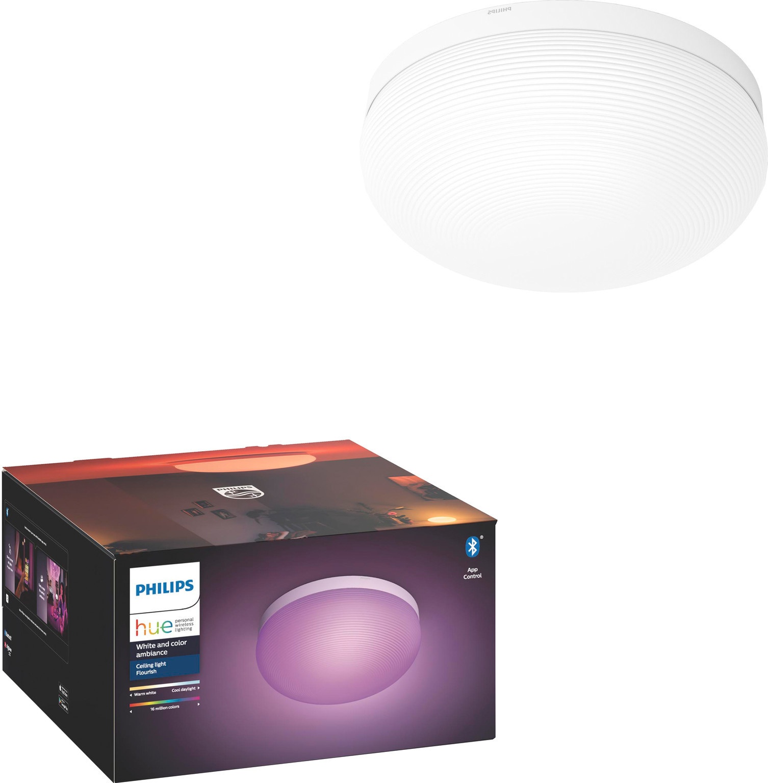 Philips Hue Flouris plafondlamp: beste prijs - Tweakers