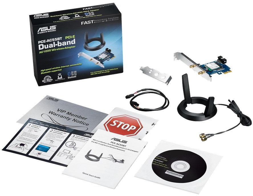 Asus PCE-AC55BT B1 - Kenmerken - Tweakers