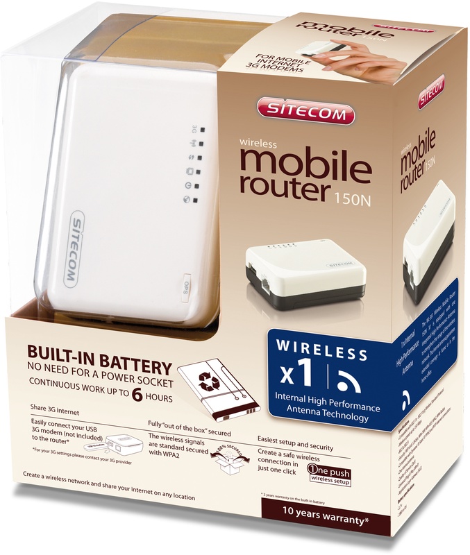 Sitecom Wireless Mobile Router 150N WL-361 - Kenmerken - Tweakers