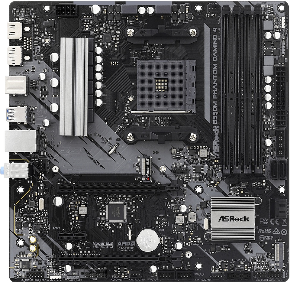Specificaties van ASRock B550M Phantom Gaming 4 - Tweakers
