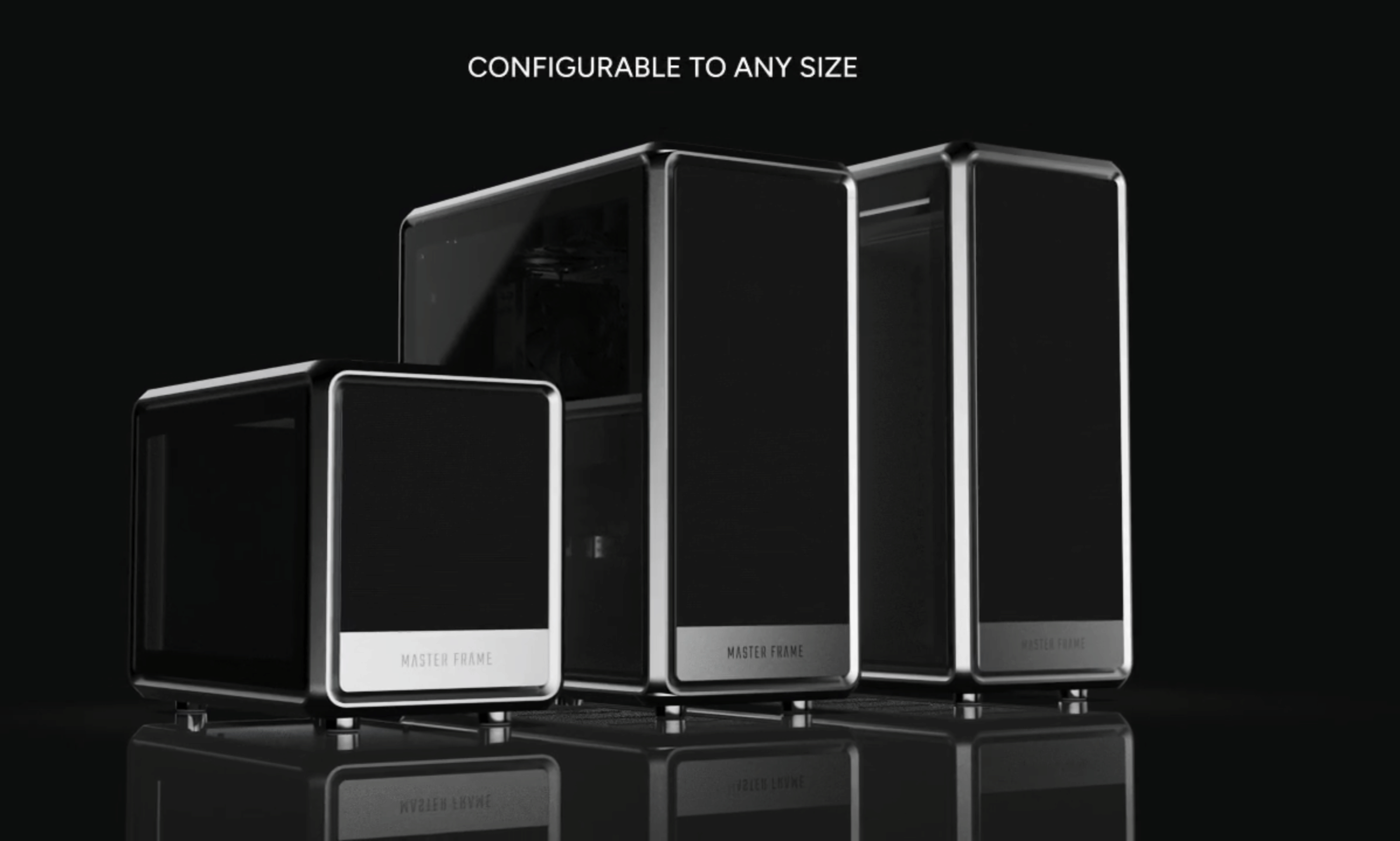 Cooler Master deelt teaser van vernieuwde MasterFrame-behuizing - Tweakers