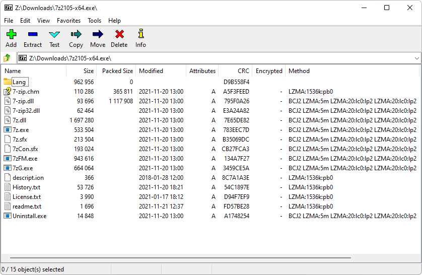 Downloads & updates van 7-Zip - Tweakers
