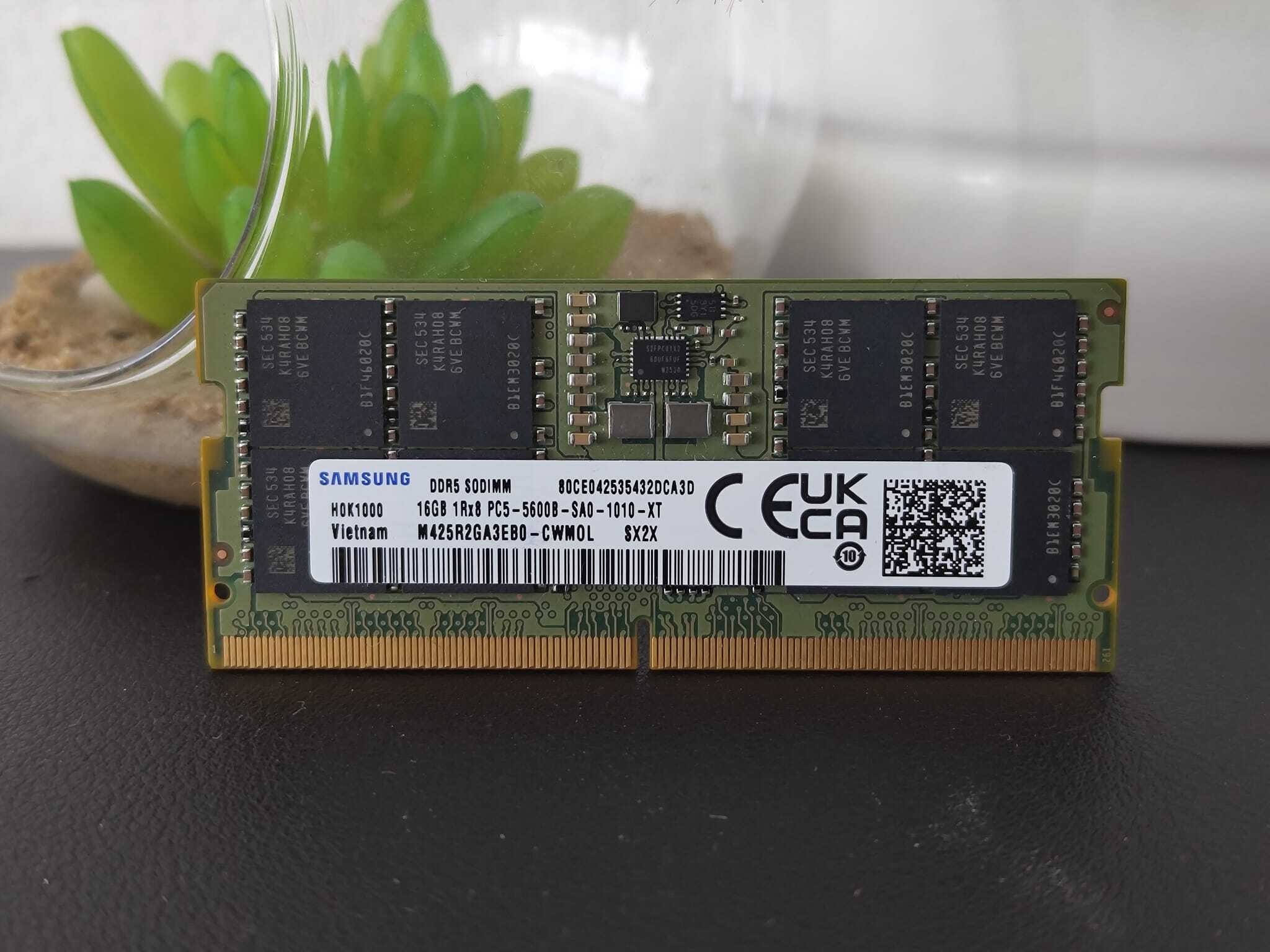 Samsung 16GB DDR5 RAM | 5600MHz | SODIMM | 1Rx8 PC5-5600B aangeboden ...