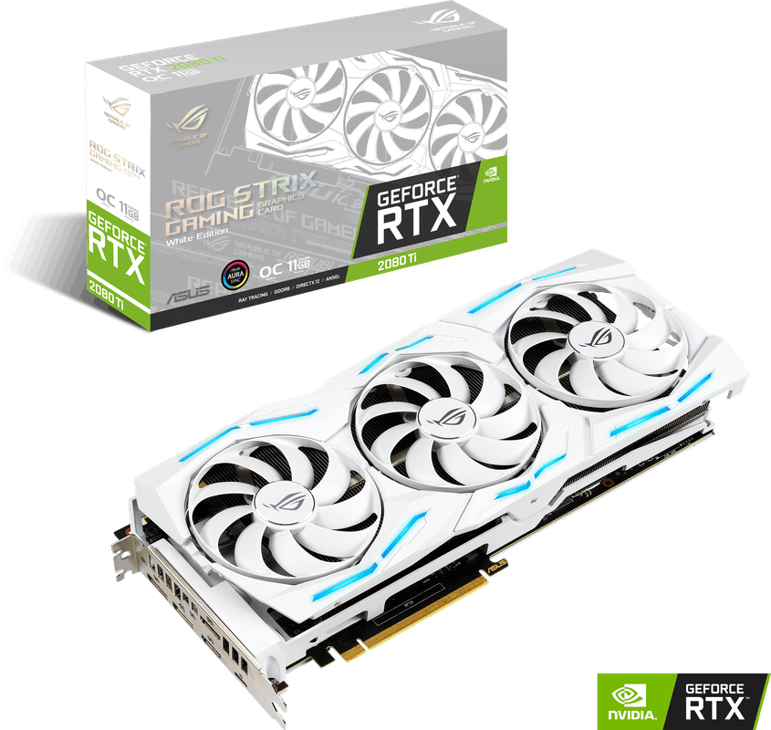 Asus ROG Strix GeForce RTX 2080 Ti OC White Edition aangeboden - Vraag ...