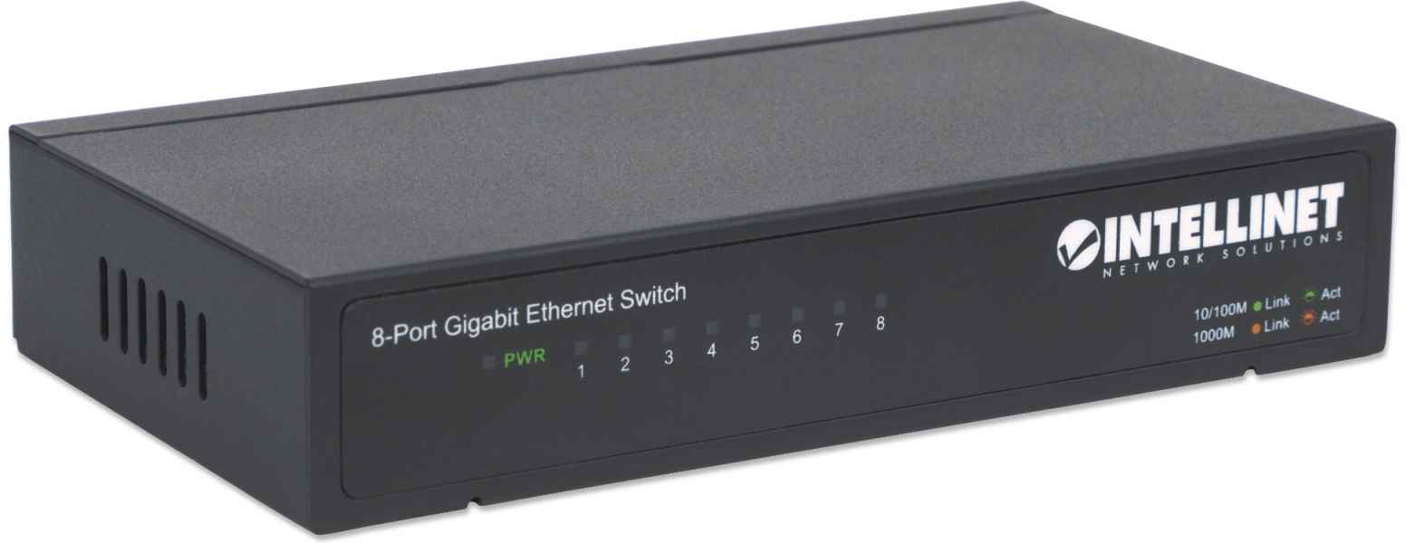 Specificaties van Intellinet 8-Port Gigabit Ethernet Switch - Tweakers