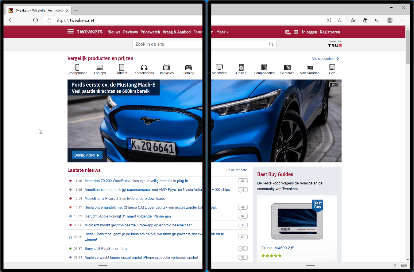 Een eerste blik op Windows 10X - Preview - Tweakers