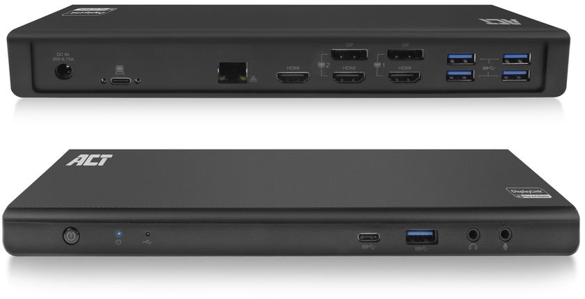 ACT AC7048 USB-C Triple 4K Docking Station: beste prijs - Tweakers