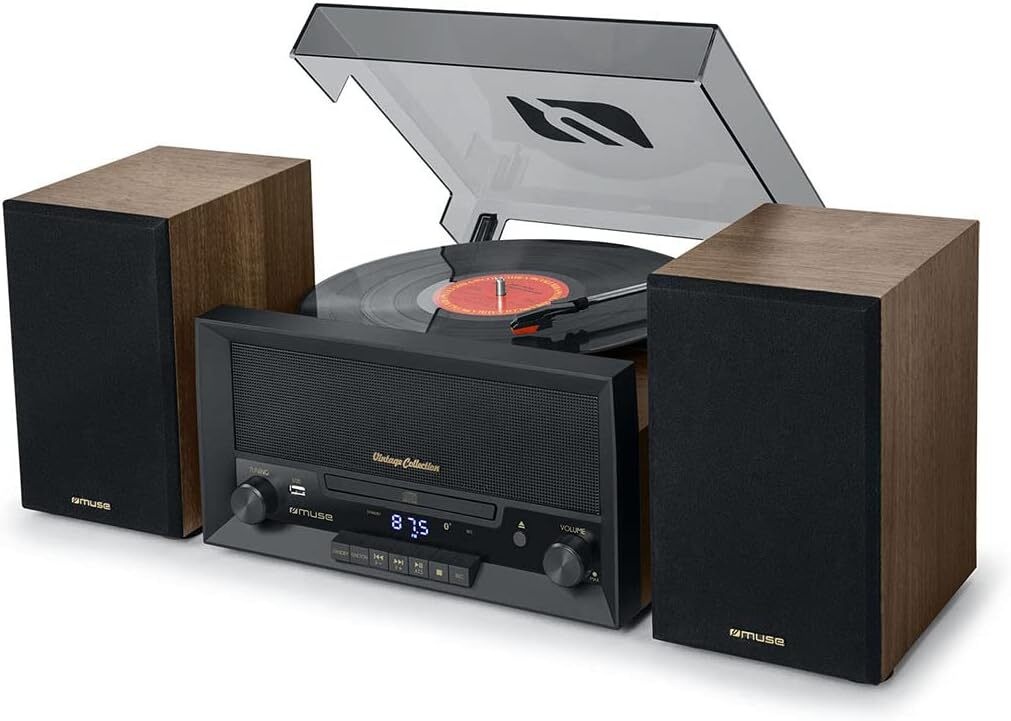 Muse MT-120MB Turntable Micro System: beste prijs - Tweakers