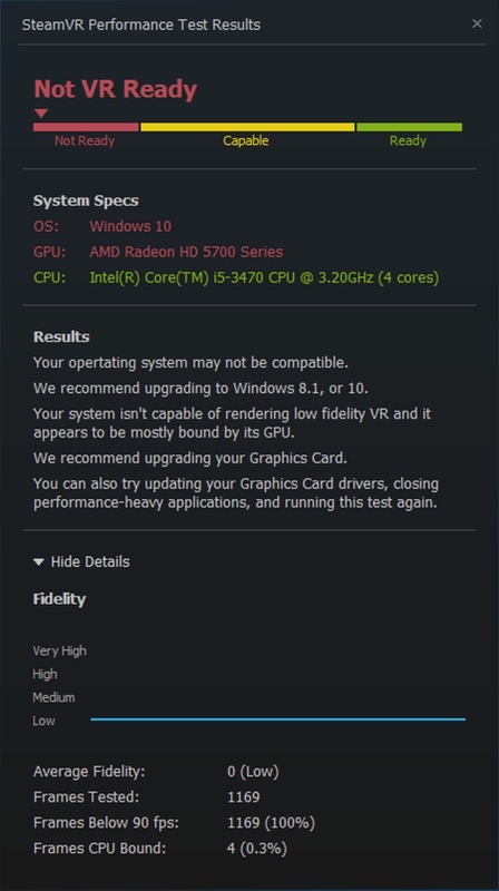 Valve brengt SteamVR Performance-test voor pc's uit - update - Computer ...