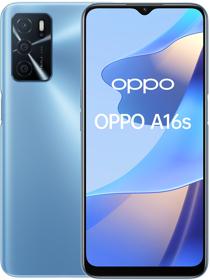 Specificaties van OPPO A16s 64GB Blauw - Tweakers