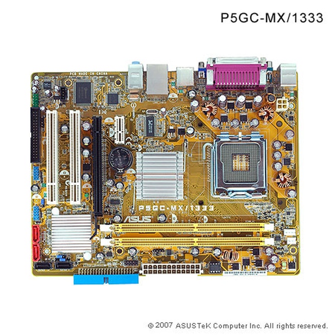 Specificaties van ASUS P5GC-MX/1333 - Tweakers