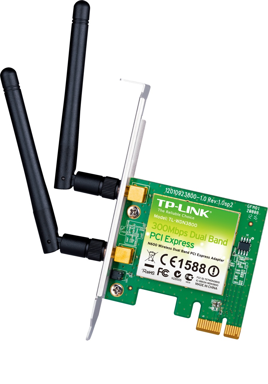 TP-Link N600 Wireless Dual Band PCI Express Adapter: beste prijs - Tweakers