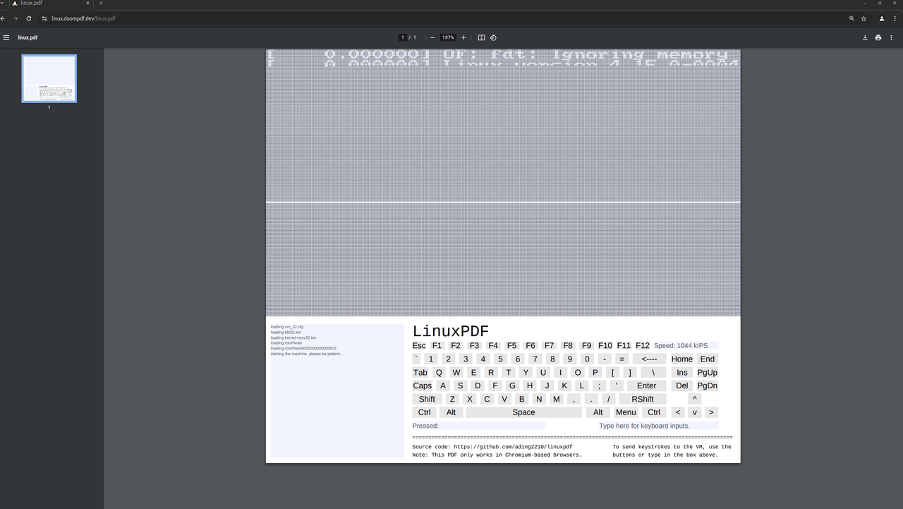 Hacker laat Linux draaien in een pdf - Computer - .Geeks - Tweakers