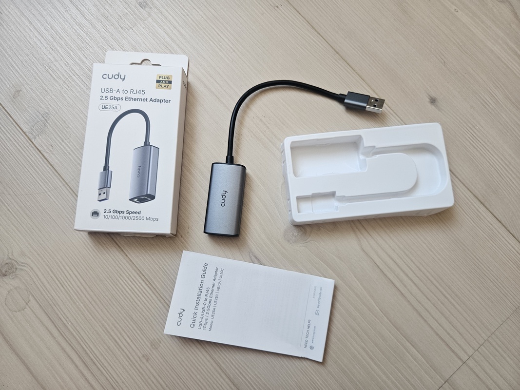 Cudy UE25A USB-A naar 2,5 Gbps Ethernet-adapter, USB 3.0 aangeboden ...
