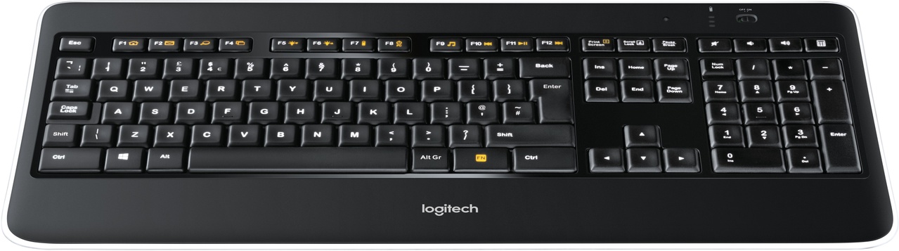 Logitech Wireless Illuminated K800 (Nordic) - Kenmerken - Tweakers