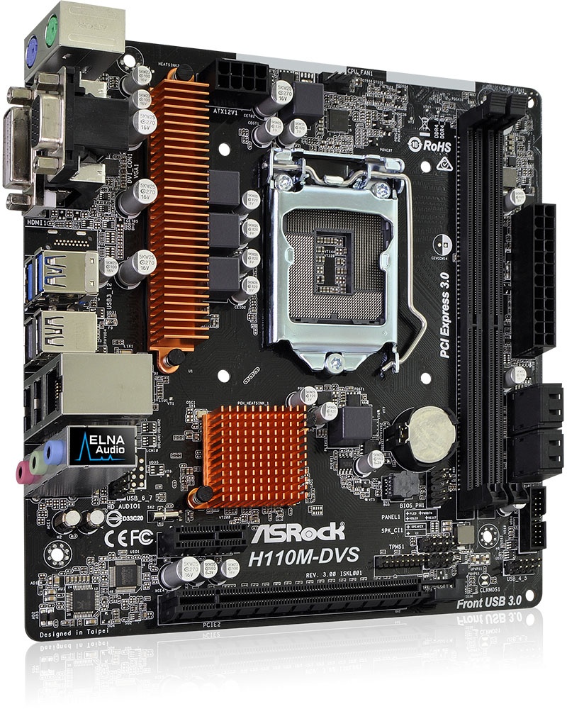 Specificaties van ASRock H110M-DVS R3.0 - Tweakers