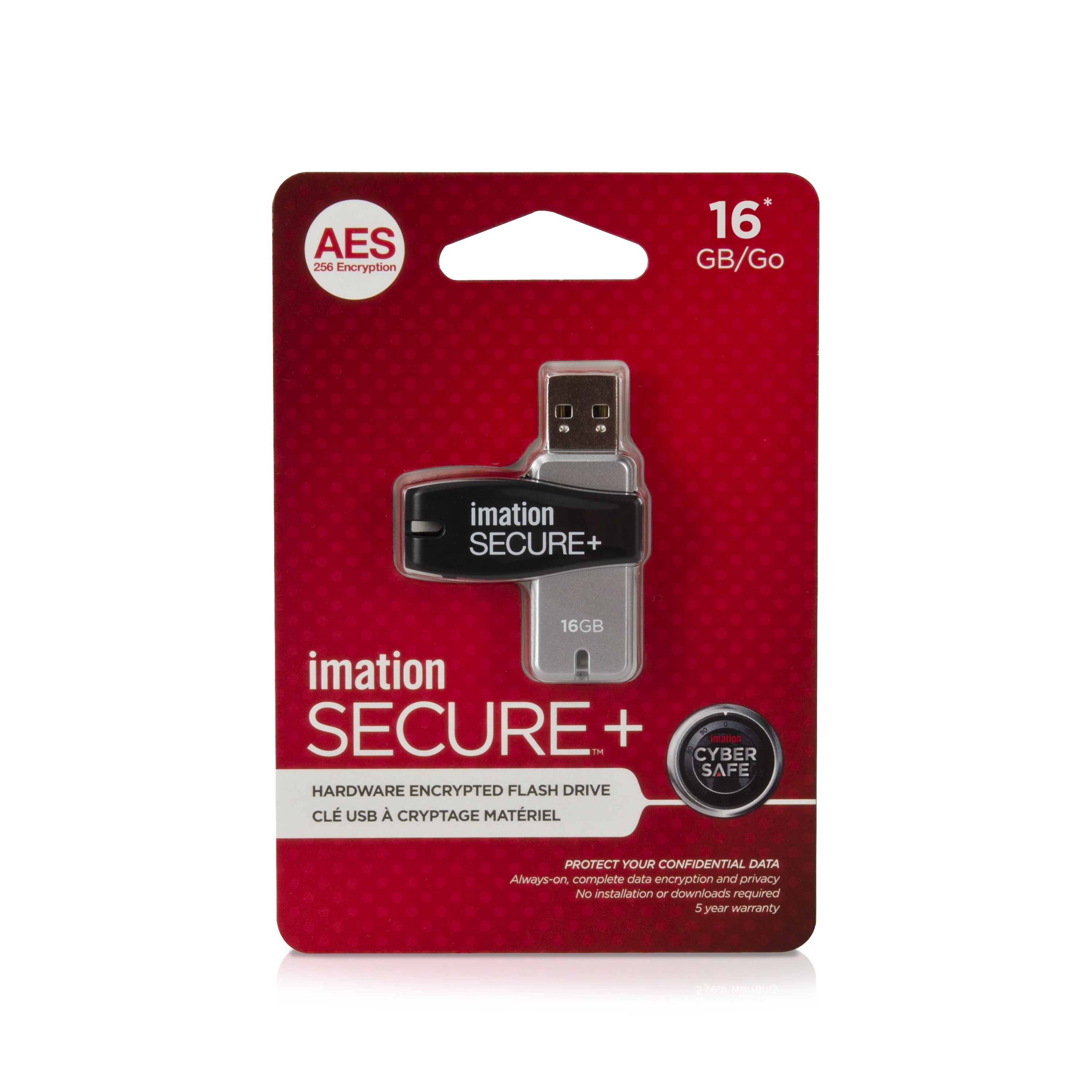 Specificaties van Imation Secure+ 16GB Zilver - Tweakers