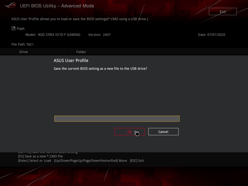 Asus bios profile naar USB zetten - Processors, moederborden en ...