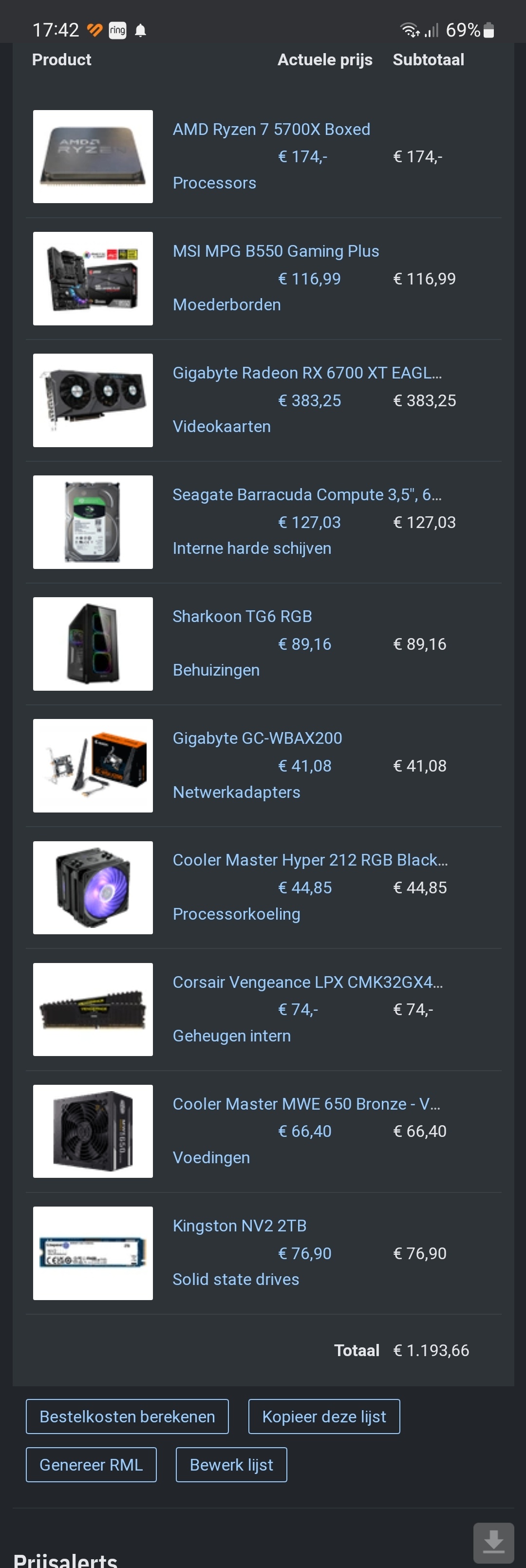Game PC 1000 euro - Desktop koopadvies - GoT