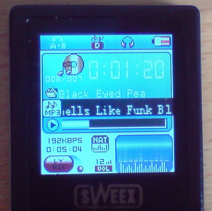 Sweex Black Pearl MP3 Player 8GB Zwart - Anoniem: 292479 - Userreviews ...