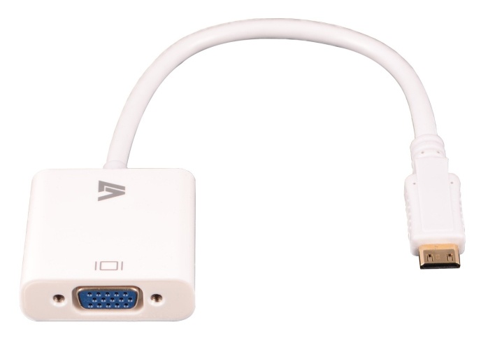 V7 mini HDMI - VGA m/f Wit - Kenmerken - Tweakers