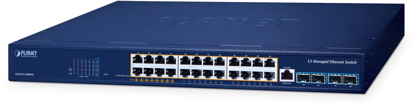 Specificaties van Planet GS-6311-24HP4X - Tweakers