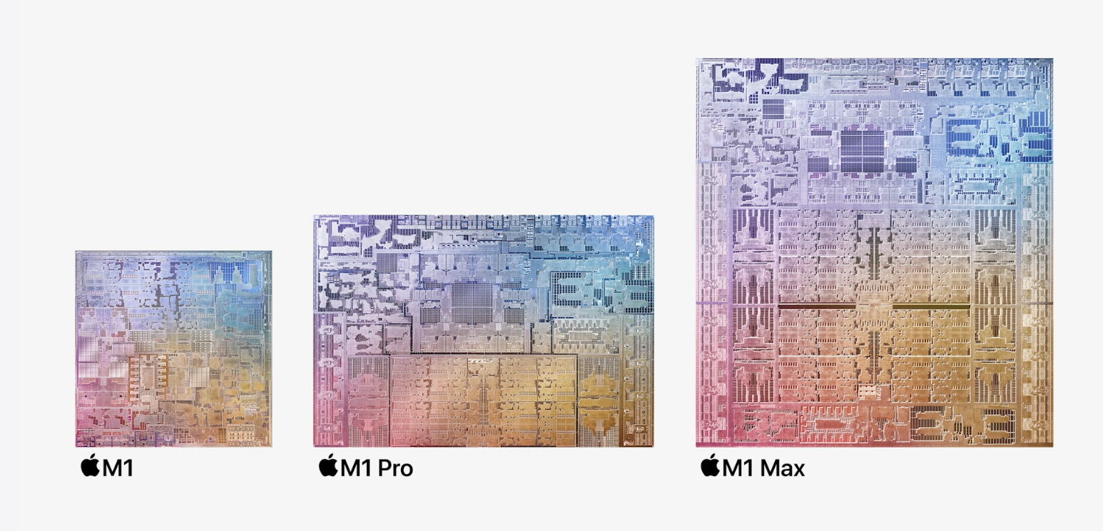 Apple toont M1 Pro- en M1 Max-chips met maximaal 10 cpu-cores en 32 gpu ...