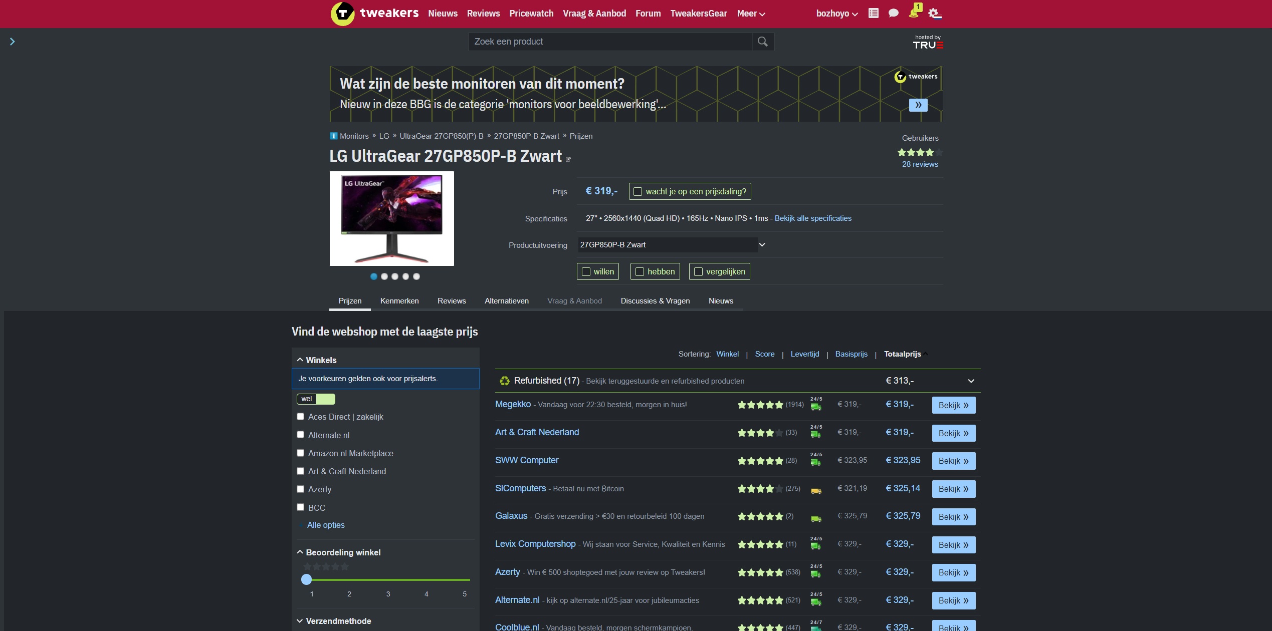 Join the dark site - Native dark mode voor Tweakers - IT Pro - .Plans - Tweakers