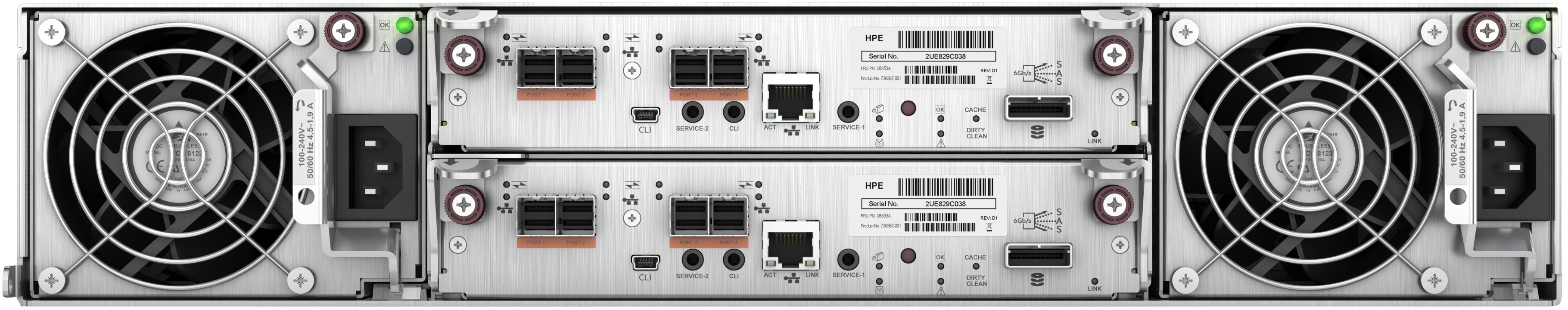 Specificaties van HPE MSA 1050 12Gb SAS Dual Controller LFF Storage ...