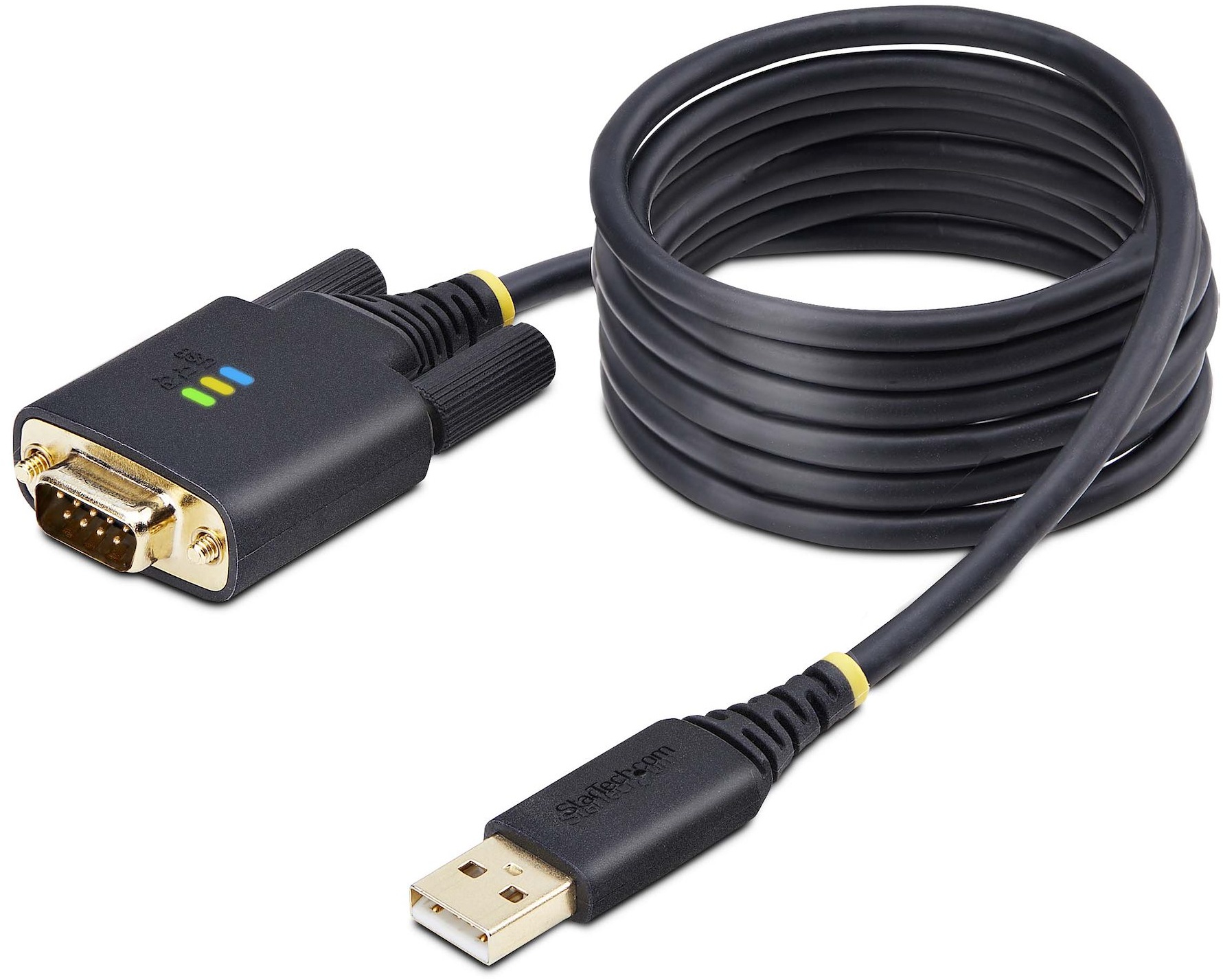 Startech.com 2m USB naar Serieel Adapter/Converter Kabel, COM Retention, Verwisselbare DB9 ...