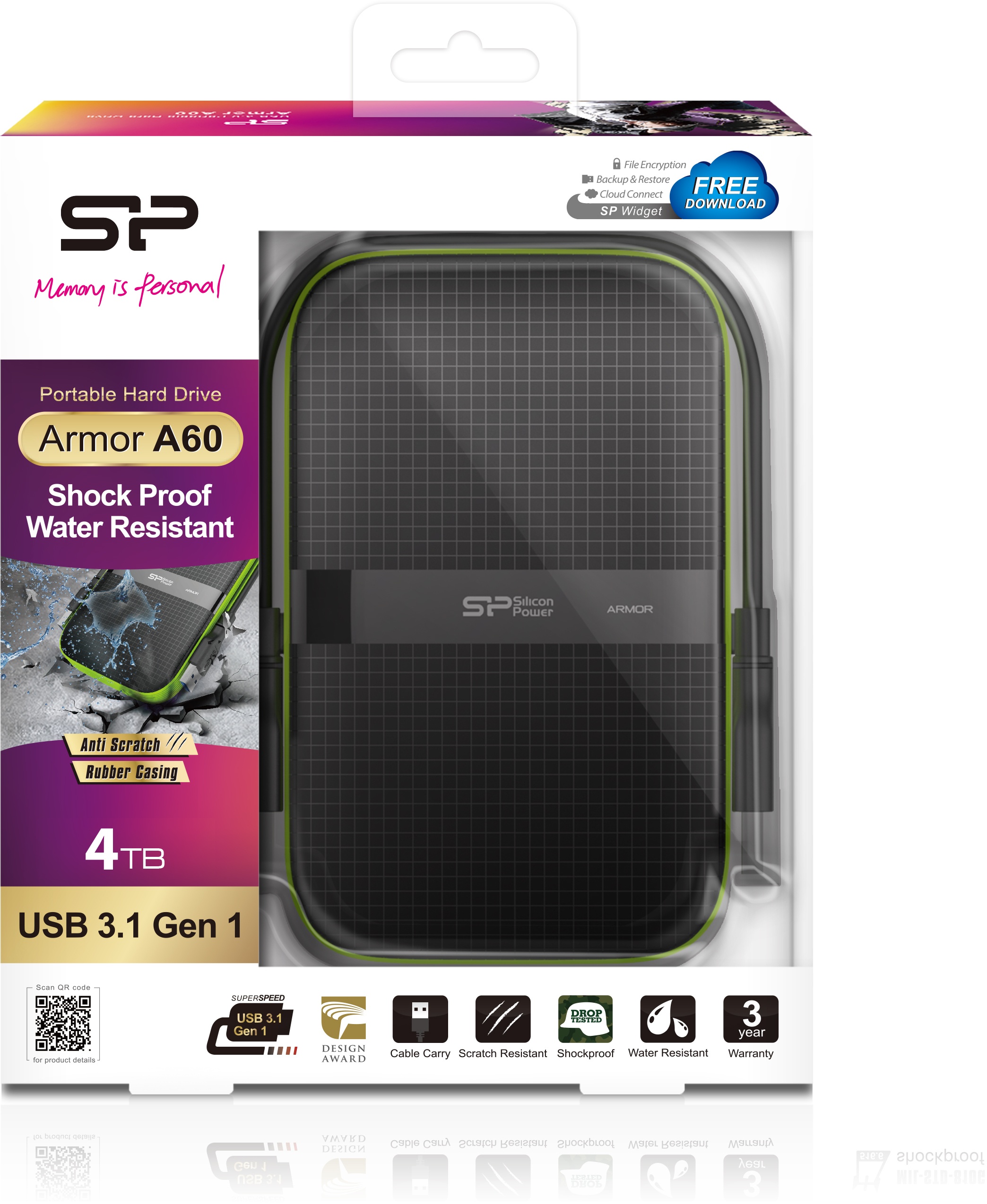 Silicon Power Armor A60 4TB Zwart - Kenmerken - Tweakers