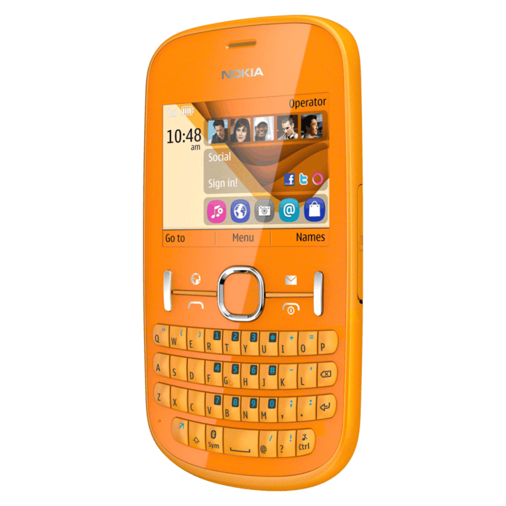 Specificaties van Nokia Asha 201 Oranje - Tweakers