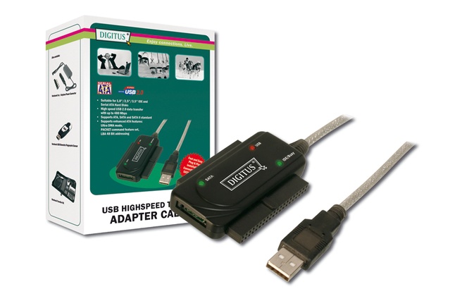 Specificaties van Digitus DIGITUS USB 2.0 IDE & SATA kabel Zwart - Tweakers