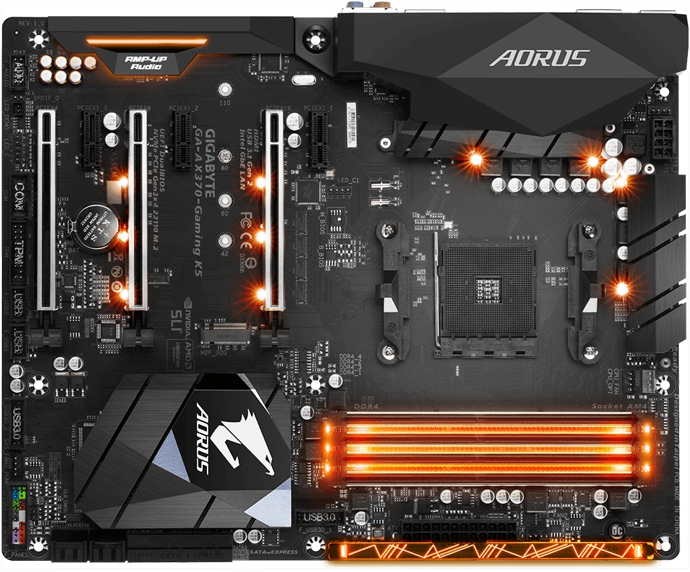 Specificaties van Gigabyte AORUS GA-AX370-Gaming K5 - Tweakers