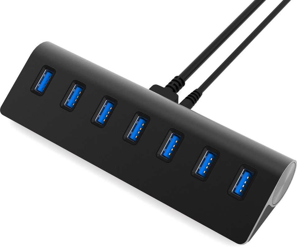 Sabrent 7 Port Aluminum USB 3.0 Hub - Kenmerken - Tweakers